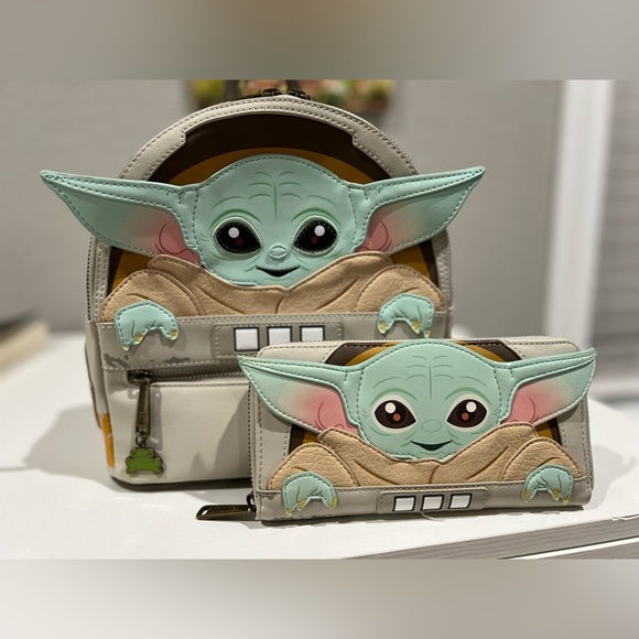 Loungefly | Bags | Loungefly Groguthe Child Backpack With Matching ...